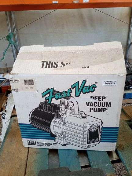 Fast Vac Deep Vacuum Pump - Sierra Auction Management Inc