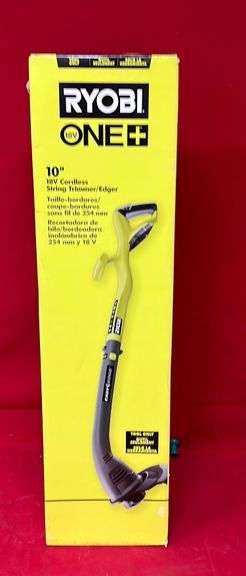 Ryobi Plus One 10' 18V Cordless String Trimmer / Edger Model : P2003 ...