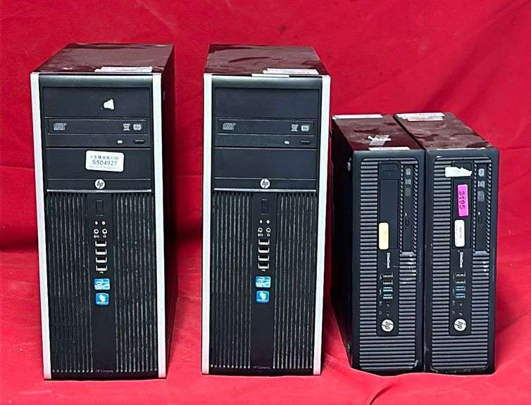 (2 Qty) HP Compaq 8200 Elite Convertible Mini Tower , (2 Qty) HP ...