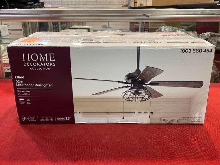 Home Decorators Collection Ellard 52 In LED Indoor Ceiling Fan - Sierra ...