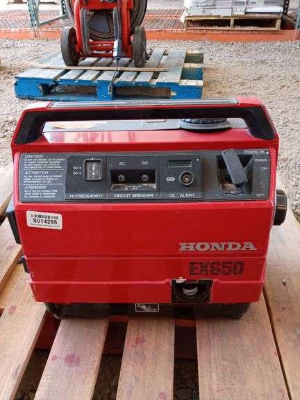 Honda EX650 Generator - Sierra Auction Management Inc