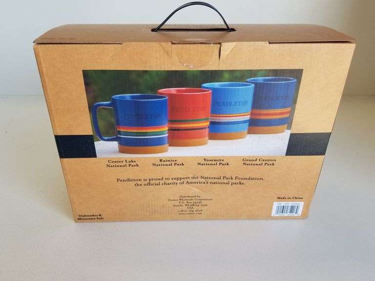 4pk Pendleton National Park Stoneware Mugs - Sierra Auction Management Inc