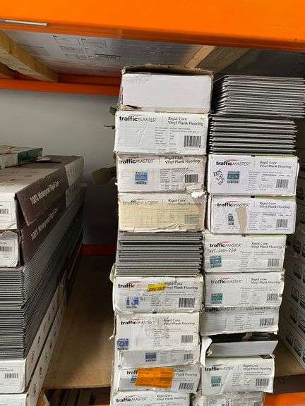 (10) TrafficMaster Moonstone 6 MIL x 6 in. W x 36 in. L Click Lock ...