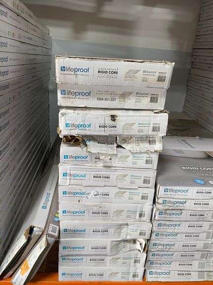 (12) Boxes LifeProof LVP Champagne Beach Wood 18.87 sq ft/box ...
