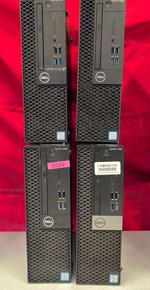 (3 Qty) Dell OptiPlex 3060 Towers , (1 Qty) Dell OptiPlex 7060 Towers ...