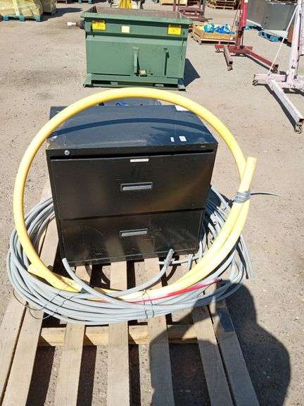 (1 Qty) Metal Filing Cabinet, (2 Qty) PVC Pipes - Sierra Auction ...