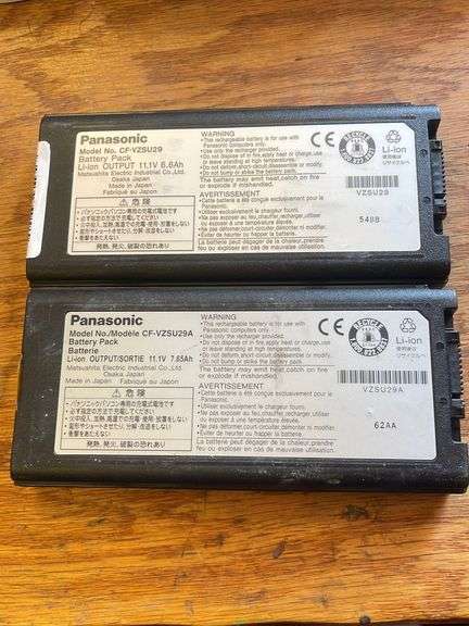 (2 Qty) Panasonic Li-ion Battery Pack Model: CF-VZSU29A for Panasonic ...