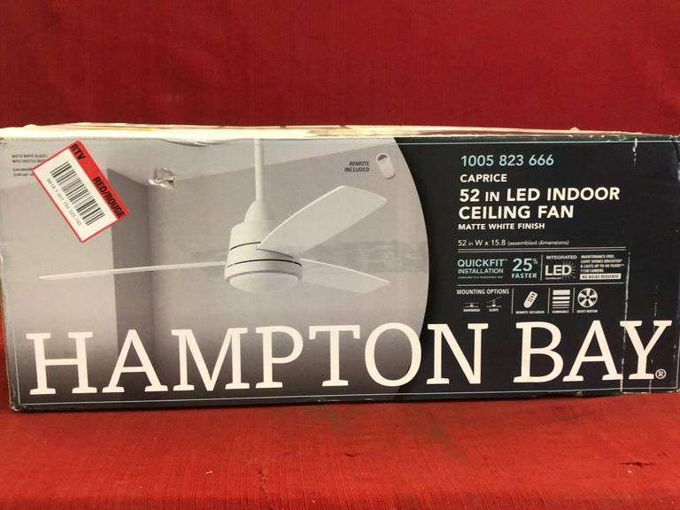 Hampton Bay LED Ceiling Fan - Sierra Auction Management Inc