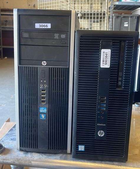 (1 Qty) HP EliteDesk 800 G2 Tower , (1 Qty) HP Elite 8300 Microtower ...