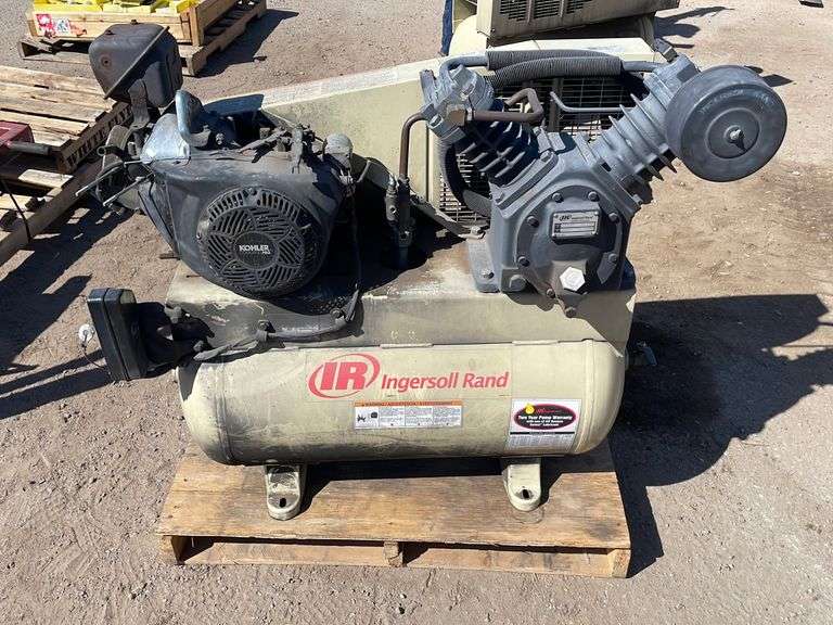 Ingersoll Rand Model 2475 30 Gal Gas Air Compressor - Sierra Auction ...