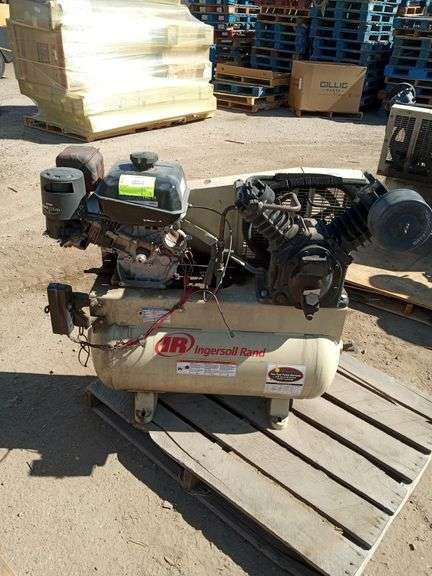 Ingersoll Rand Model 2475 30 Gal Gas Air Compressor - Sierra Auction ...