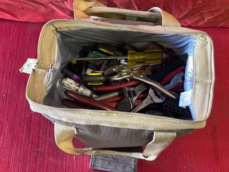 WorkForce Tool Bag With Tools - Sierra Auction Management Inc