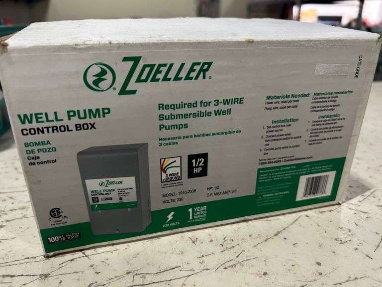 Well Pump Control Box - Sierra Auction Management Inc