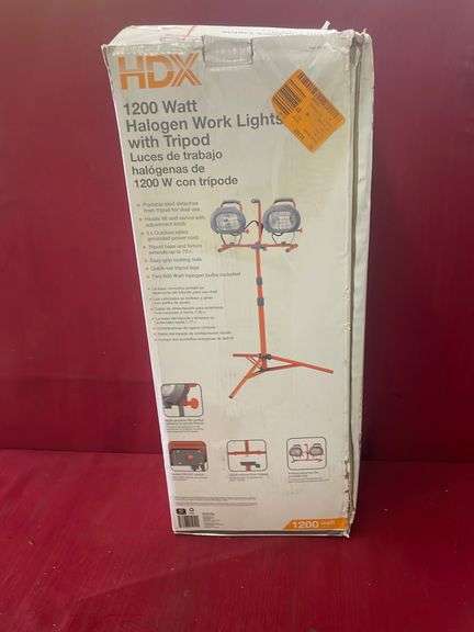 HDX 1200 Watt Halogen Work Lights - Sierra Auction Management Inc