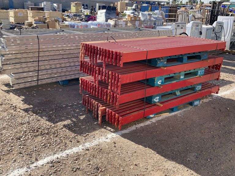 2P Pallet Racking Uprights And Cross Beams (14Ft Upright, 8Ft Beams ...