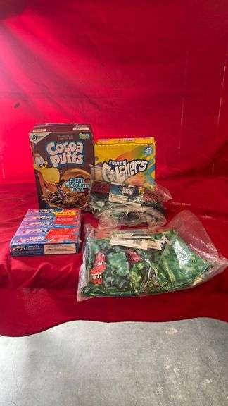 (1 Qty) Cocoa Puffs (1 Qty) Fruit Gushers (1 Qty) Kids Crest Toothpaste ...