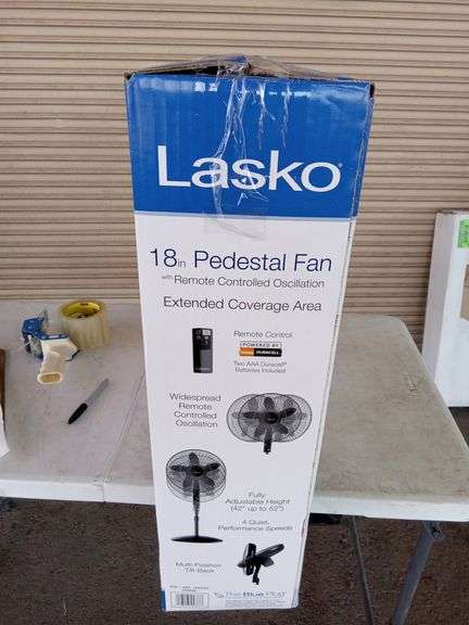 Lasko 18 Inch Pedestal Fan - Sierra Auction Management Inc