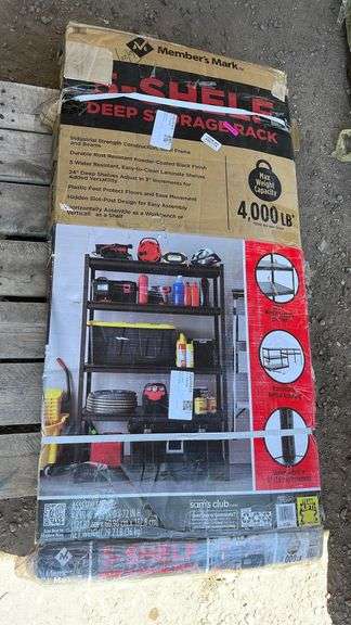 Members Mark 5-Shelf Deep Storage Rack - Sierra Auction Management Inc