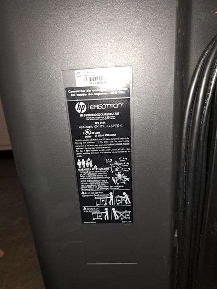 HP Ergotron Laptop Charging Cart - Sierra Auction Management Inc