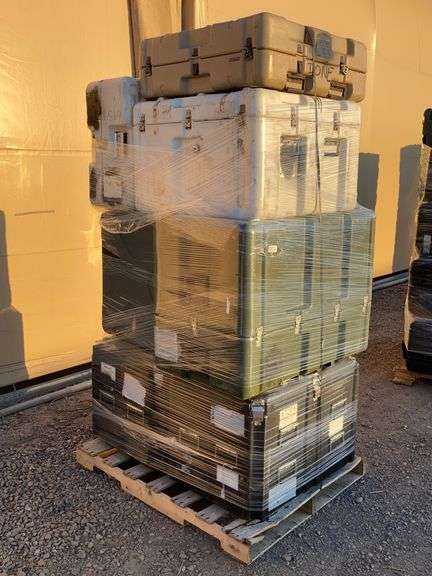 (P) Approx. 7PC Military Style Hard Plastic Cargo Containers - Sierra ...