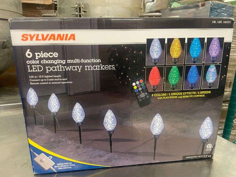 6pc Color Changing Multi-Function LED Pathway Markers - Sierra Auction ...
