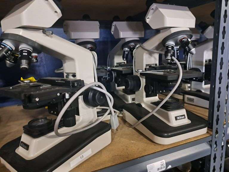 (4) Nikon YS2-T Laboratory Microscopes - Sierra Auction Management Inc