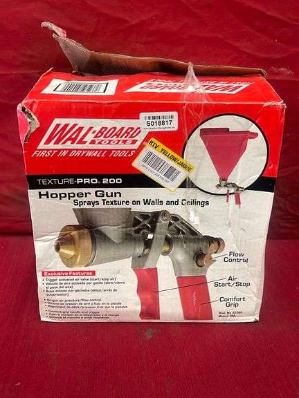 Wall-Board Tools Texture-Pro 200 Hopper Gun - Sierra Auction Management Inc