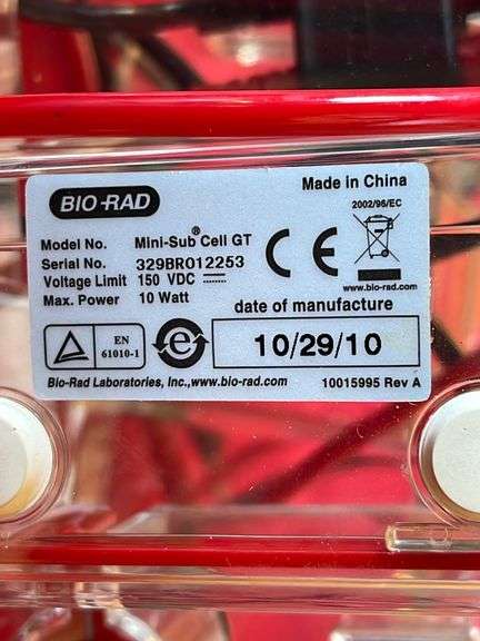 (2 Qty) Bio Rad Mini-Sub Cell GT - Sierra Auction Management Inc