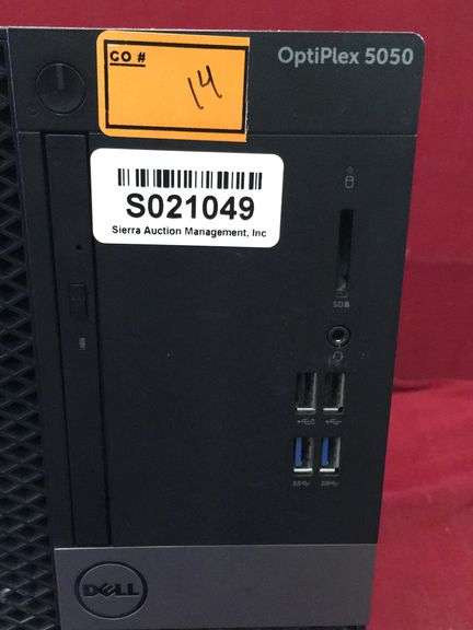 Dell Optiplex 5050 Tower (No Power Cord) - Sierra Auction Management Inc