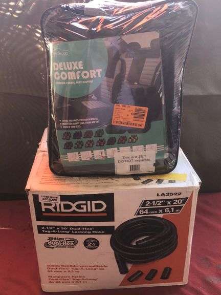 (2PC) Ridgid 2-1/2” x 20’ Dual-Flex Locking Hose, FH Group Premium Seat ...