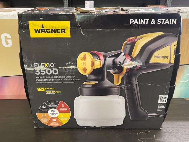 Wagner Paint And Stain Flexio 3500 Variable-Speed Handheld sprayer ...
