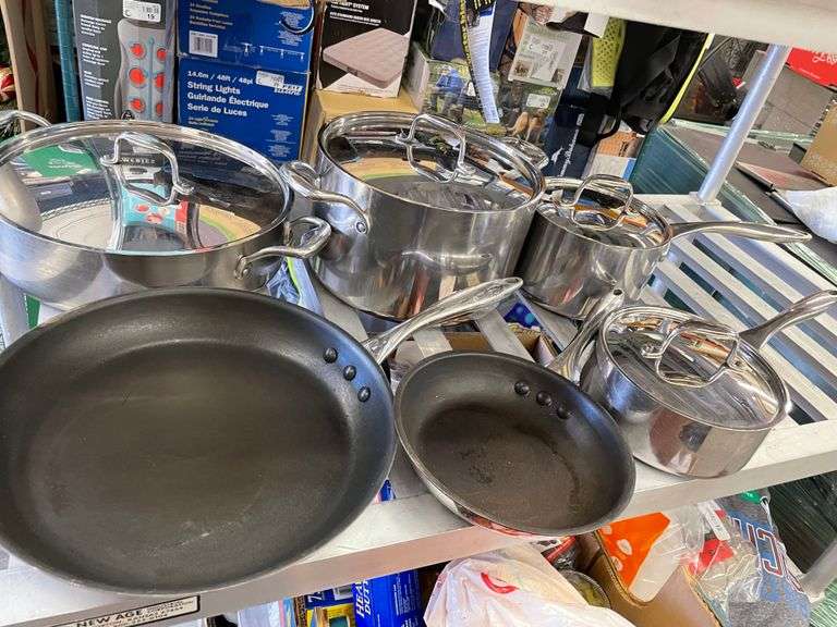 10pc Tramontina Master Clad Pro Series Cookware Set - Sierra Auction ...