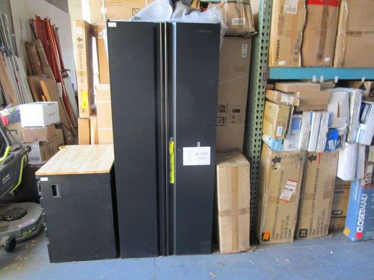Husky Upright Tool Cabinet with Key - Sierra Auction Management Inc