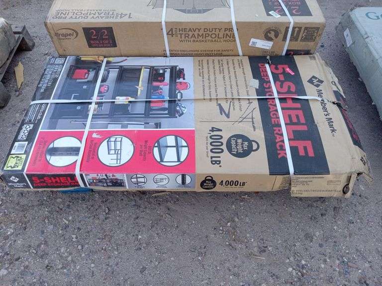 (1 Qty) Member's Mark 5 Shelf Deep Storage Rack, (1 Qty) Propel 14ft ...