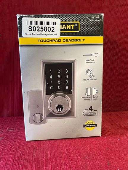 Defiant Touchpad Deadbolt Lock - Sierra Auction Management Inc