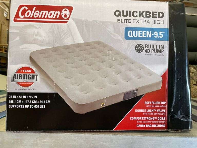 Coleman Queen Quick Bed 9.5 w/ Built0In Pump - Sierra Auction ...