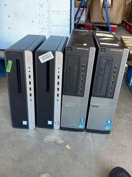 (2 Qty) HP EliteDesk Towers (2 Qty) Dell Optiplex 990 Towers - Sierra ...