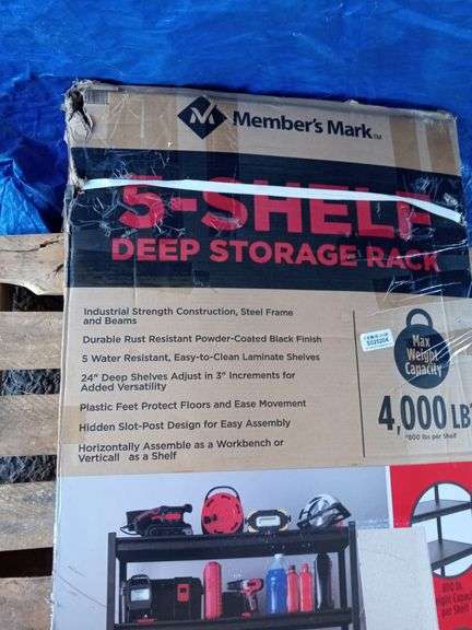 Members Mark 5 Shelf Deep Storage Rack - Sierra Auction Management Inc