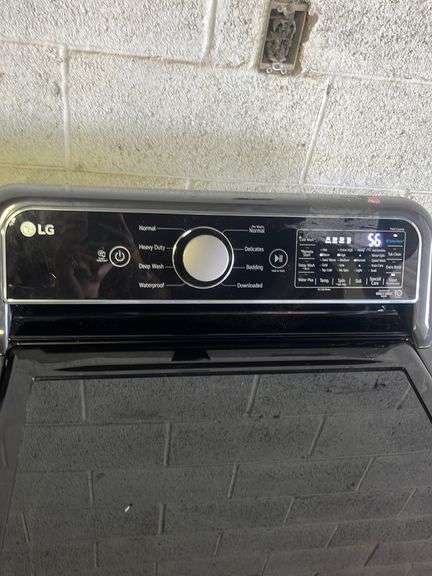 (2pcs) LG 5.5 cu. ft. Large Capacity Smart Top Load Washer with ...