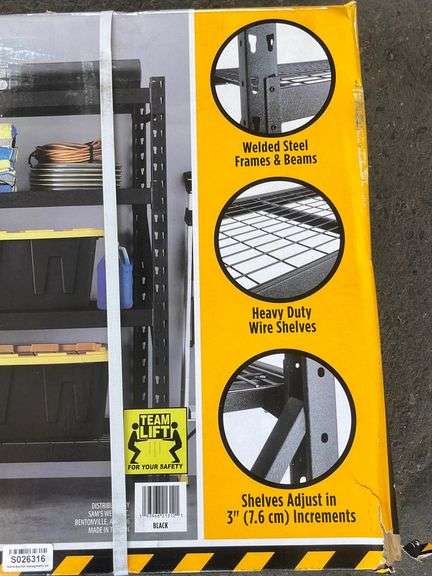 Members Mark Heavy Duty Industrial 4-Shelf Storage Rack - Sierra ...