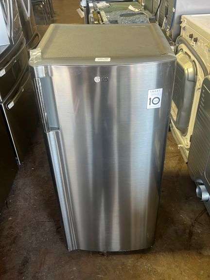 LG 5.8 Cu. Ft. Platinum Silver Compact Refrigerator Model #: LRONC0605V ...