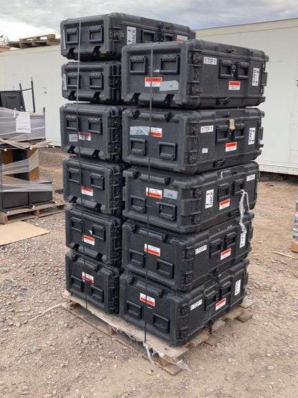 (P) Approx. 9PC Military Style Hard Plastic Cargo Containers - Sierra ...