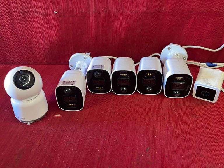 (7PCS) Assorted Security Cameras with Swann HD digital Video Recorder ...