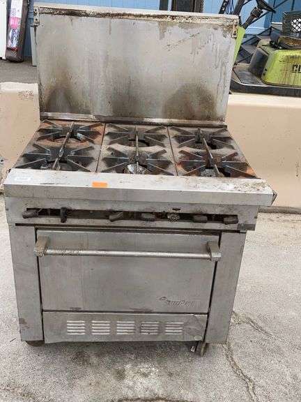 Sunfire 6 Burner Range Gas - Sierra Auction Management Inc