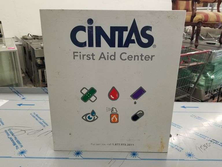 Cintas Wall Mount First Aid Center - Sierra Auction Management Inc