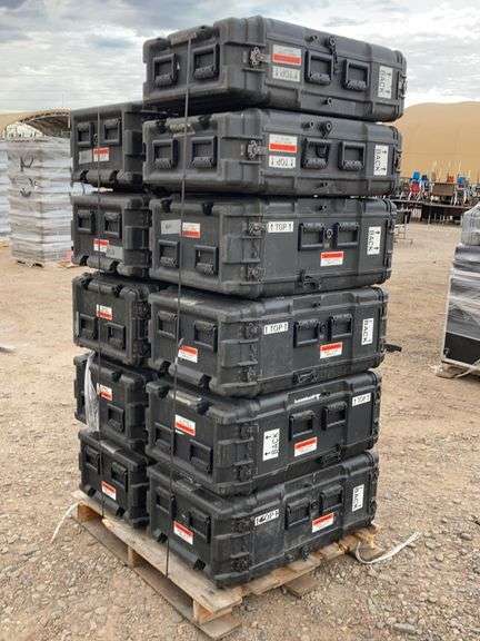 (P) Approx. 9PC Military Style Hard Plastic Cargo Containers - Sierra ...