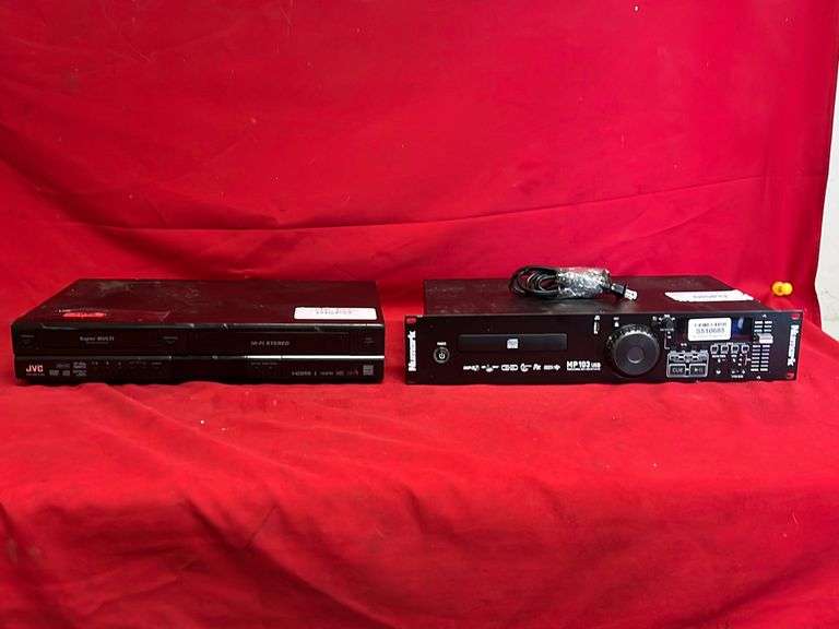 (1 Qty) JVC DR-MV150 DVD Video Recorder, (1 Qty) Numark MP103 USB ...