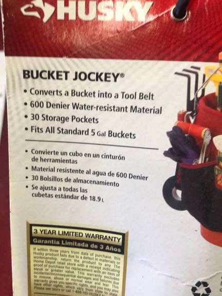 Husky Bucket Jockey With Tools And Accessories - Sierra Auction ...