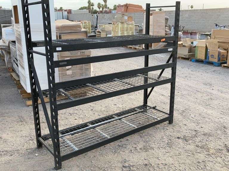 77Inch 3 Tier Heavy Duty Metal Storage Shelf - Sierra Auction ...