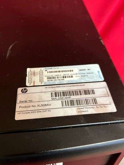 (4 Qty) HP Compaq 8200 Elite Convertible Mini Tower - Sierra Auction ...